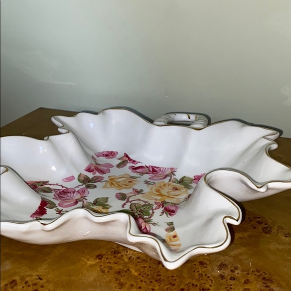 Accents | Porcelain White Maple Shaped Tray | Poshmark